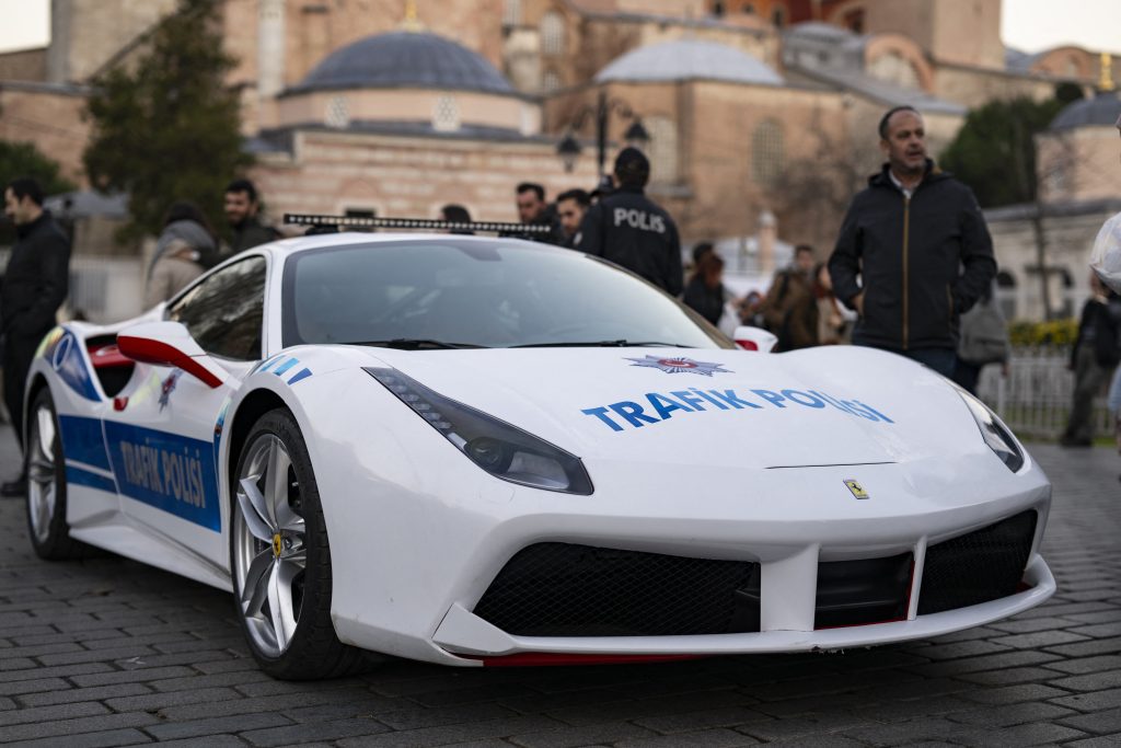 Seized Ferrari 488 and High-Performance Vehicles Enter Turkish Police ...