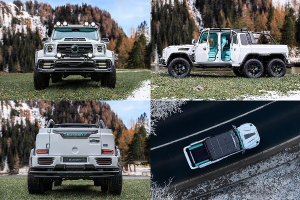 Mansory Unveils 900-Horsepower Six-Wheeled "Gronos 6×6" Featuring Rear ...