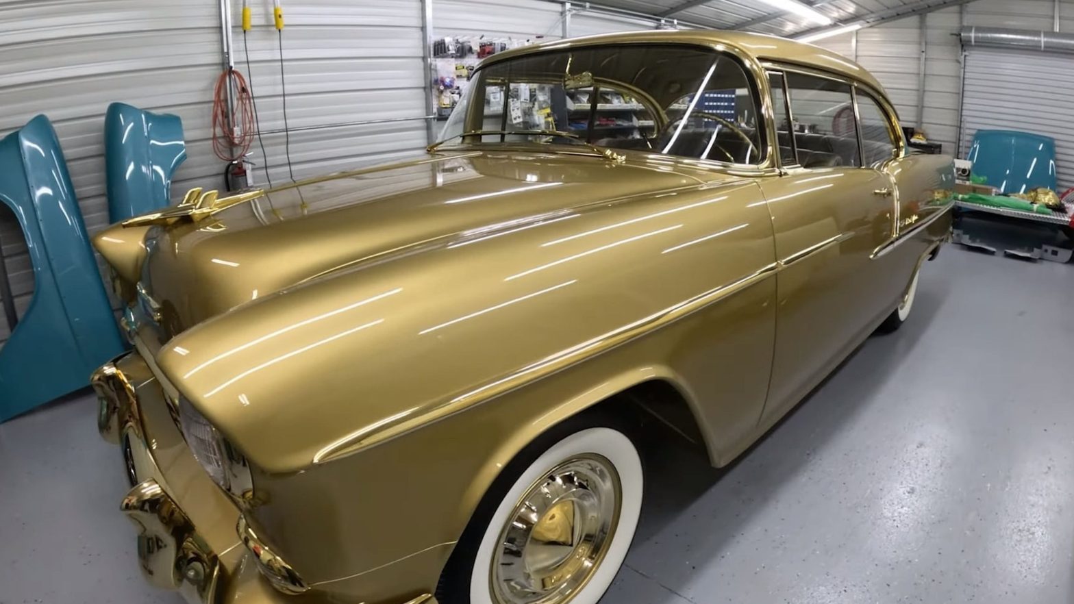 1954 Gold-Plated Chevy Bel Air: Unique Tribute Car - DAX Street
