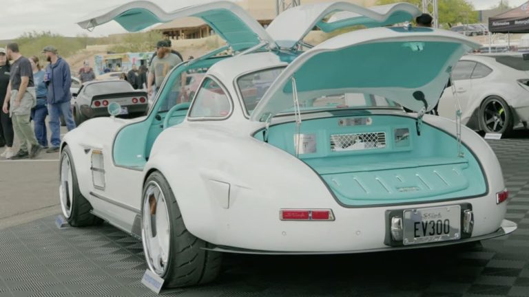 Iconic Mercedes-Benz 300 SL Gullwing Restomod: Tesla Transformation ...