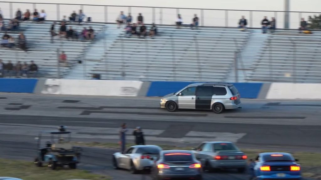 Tesla-Powered Honda Van Takes on Supercars: The Epic Battle at the ...