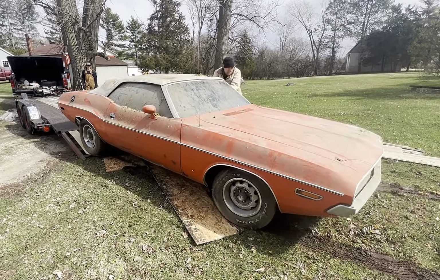 Rare 1971 Dodge Challenger Convertible A Barn Find with Potential - DAX ...