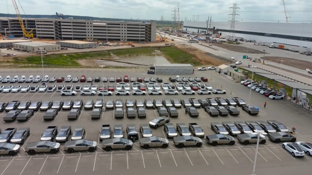 Tesla Cybertruck Production Soars: Flyover Reveals Over 300 Units - DAX ...