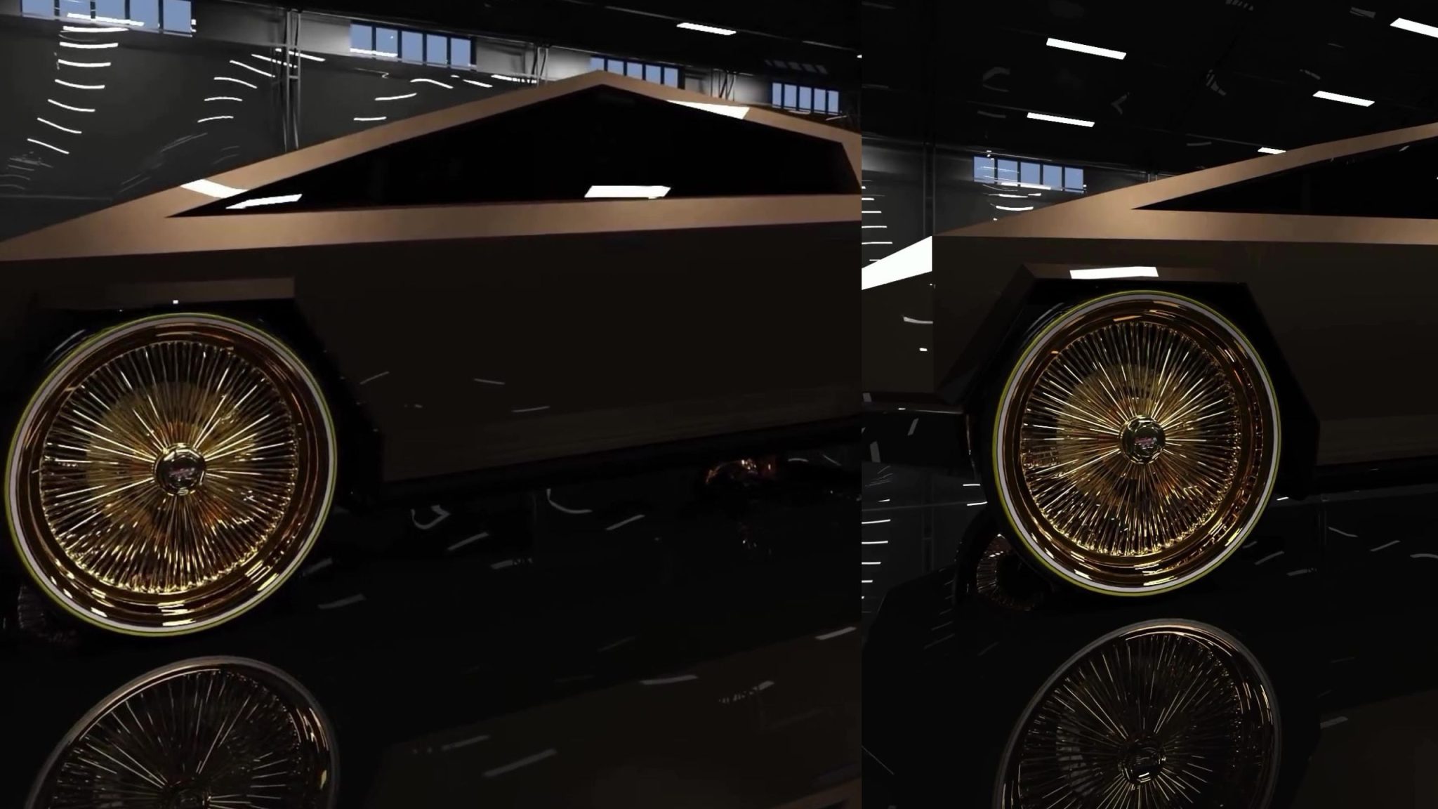 Tesla Cybertruck Donk Concept: Bold Customization Trends - DAX Street