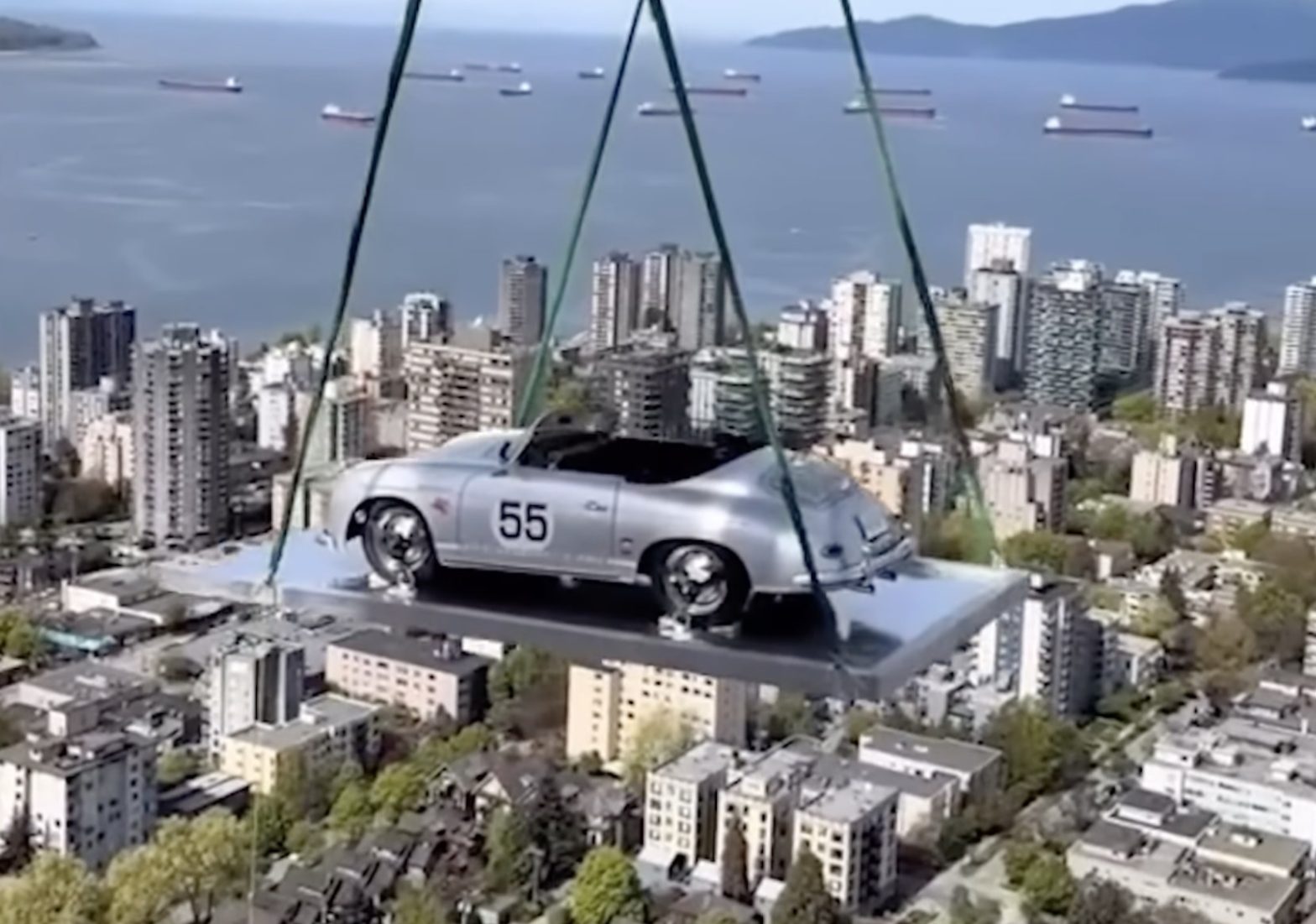 Iconic Porsche 356 Speedster Soars to Vancouver Penthouse in ...