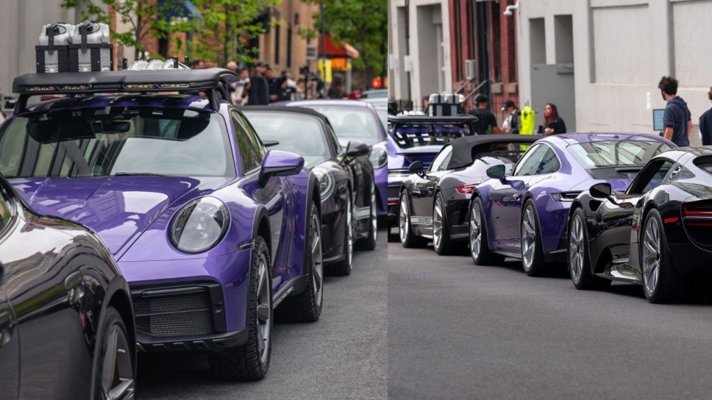 Porsche's Electrifying Met Gala Debut: Purple Parade & Macan EV - DAX ...