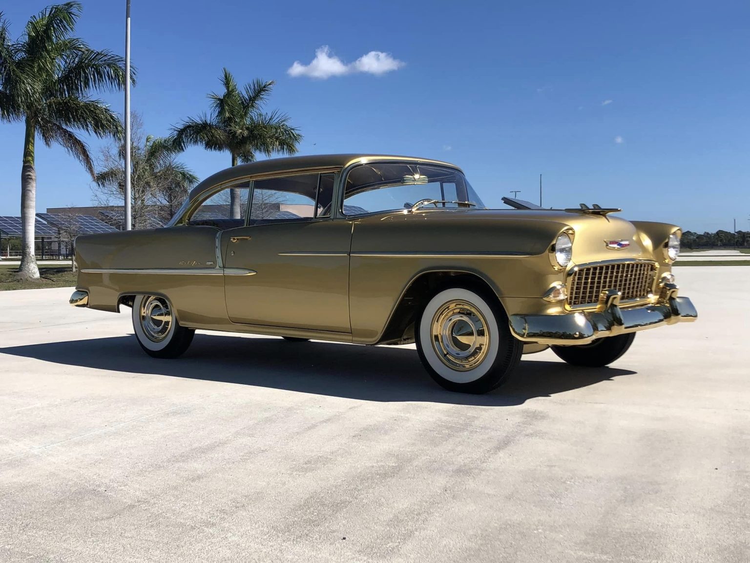 Recreating a Classic: The Golden 1955 Chevrolet Bel Air and Its Auction ...