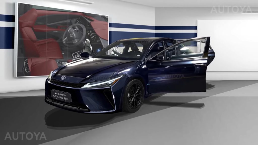 Next Lexus ES: Hybrid-Only Powertrain and Design Updates Inspired by ...