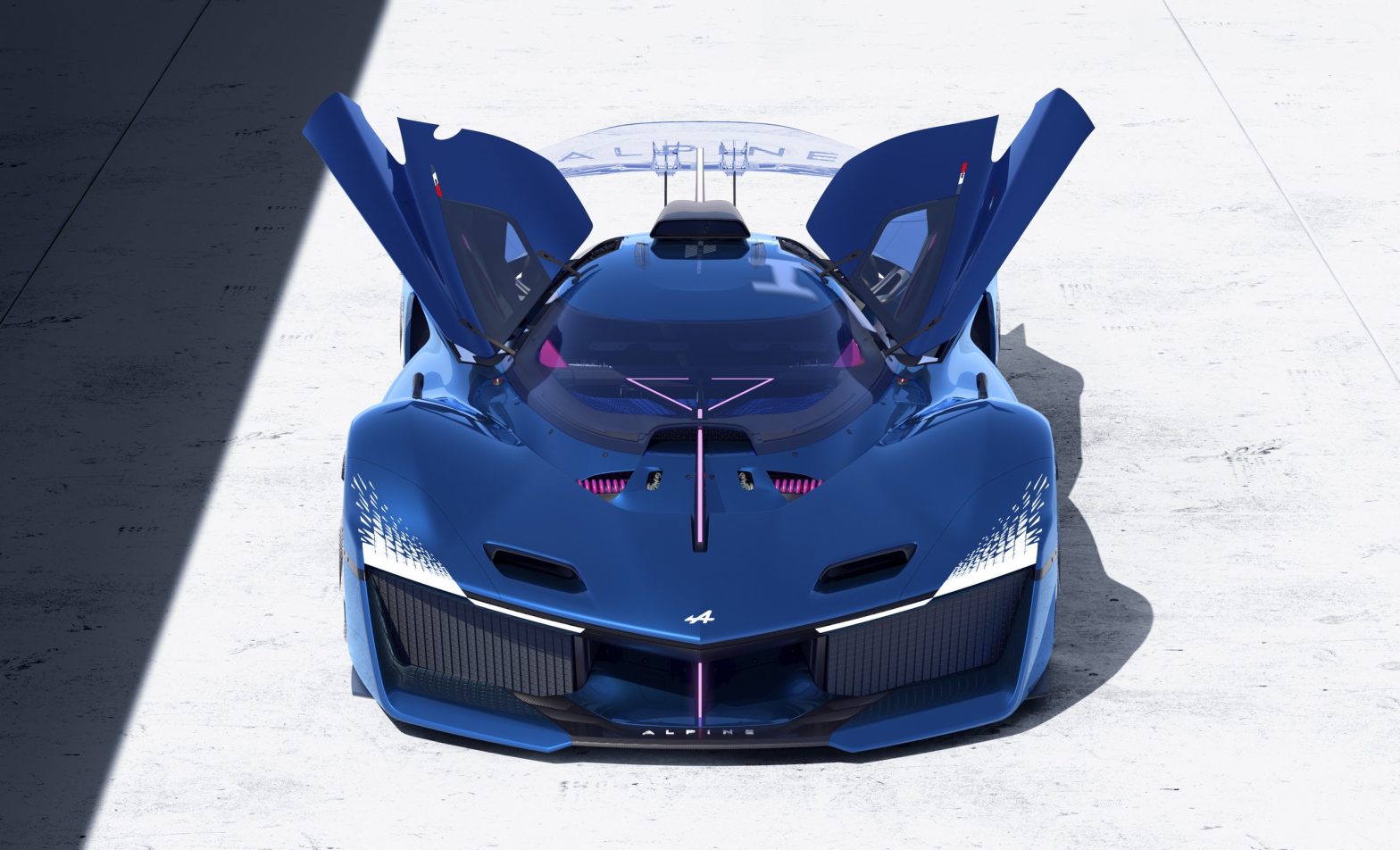Alpine Reveals Hydrogen Powered Alpenglow Hy6 Supercar at 2024 Paris ...