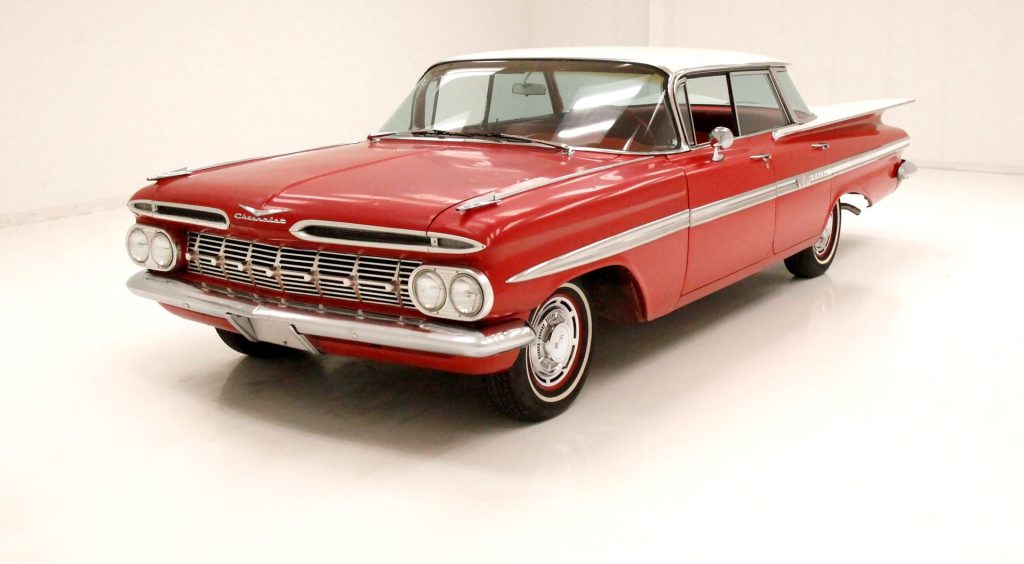 1959 Chevrolet Impala, A Classic Car Fitted With Fuel-Injected V8 ...