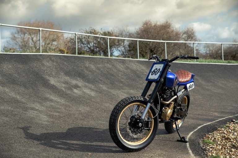 Side Rock Cycles Reveals Sleek Flat Tracker Honda NX650 Custom Transformation - DAX Street